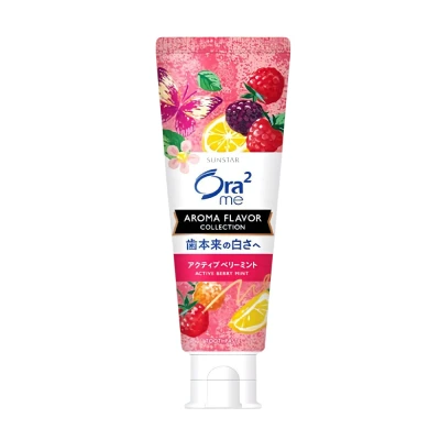 Ora2 Whitening Toothpaste Peach Mint Jasmine Cherry Blossom Travel Sample 40g | LA RUE